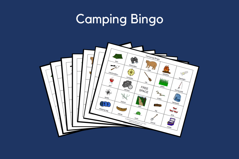 Camping Bingo | Speech Therapy Ideas