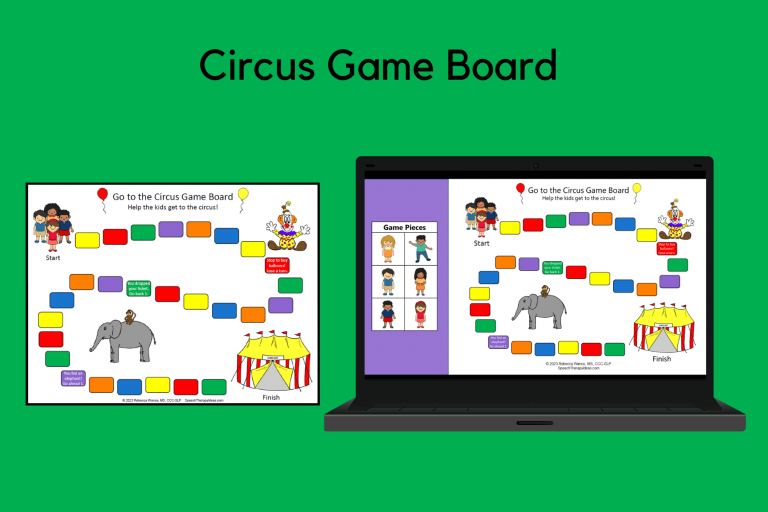 Circus Game Board | Speech Therapy Ideas
