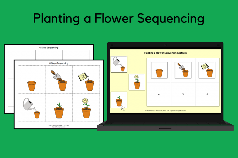Planting a Flower Sequencing Activity | Speech Therapy Ideas