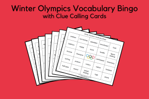 Winter Olympics Vocabulary Bingo | Speech Therapy Ideas