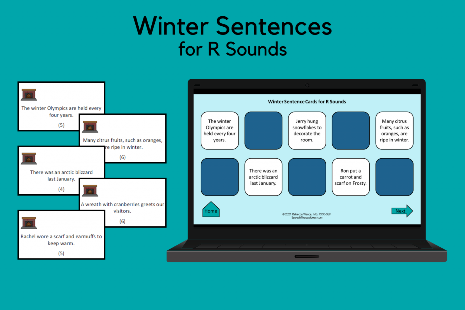 Winter Sentences for R Sounds | Speech Therapy Ideas