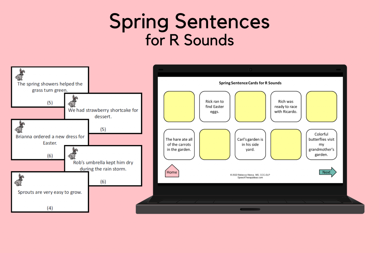 Spring Sentences for R Sounds | Speech Therapy Ideas