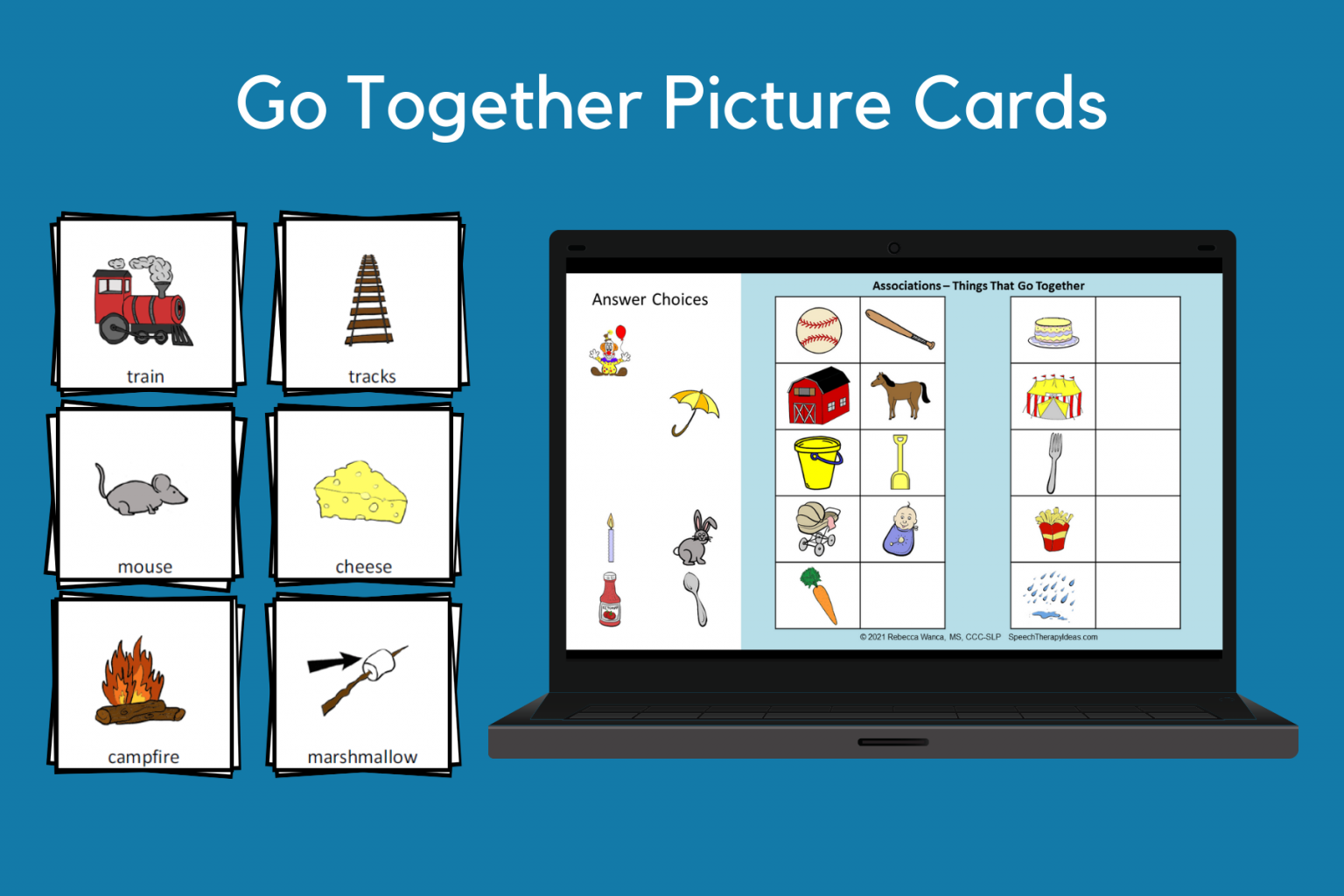 Go Together Picture Cards | Speech Therapy Ideas