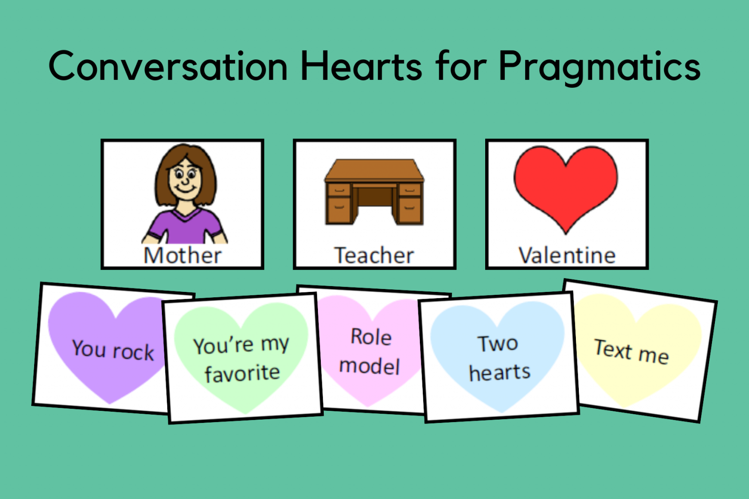 Conversation Hearts for Pragmatics | Speech Therapy Ideas