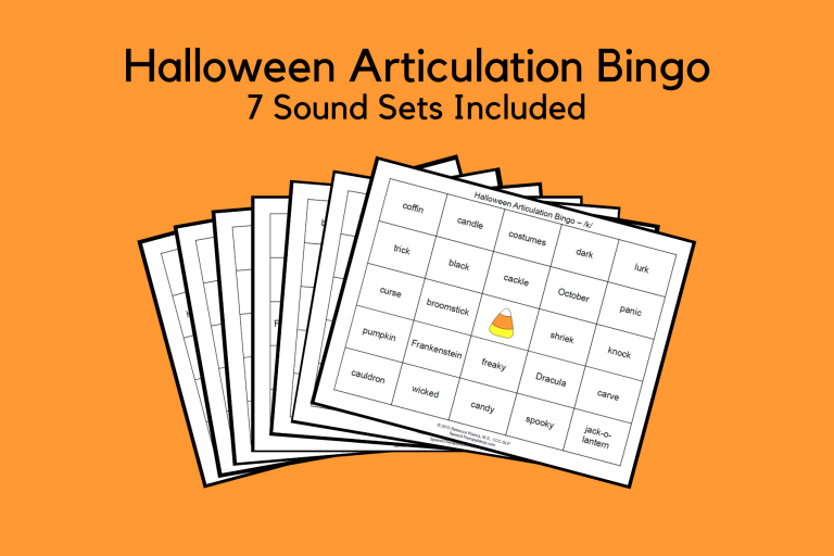 Halloween Articulation Bingo | Speech Therapy Ideas