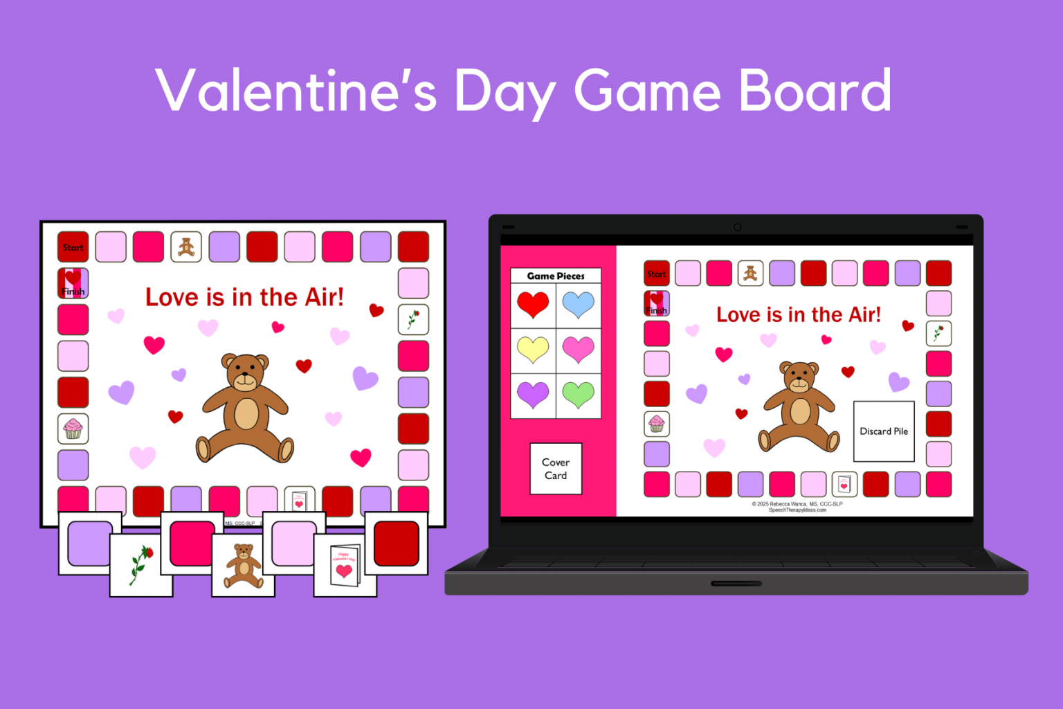 Valentine’s Day Game Board | Speech Therapy Ideas