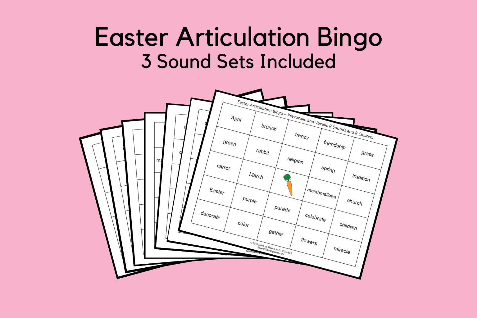 Easter Articulation Bingo | Speech Therapy Ideas