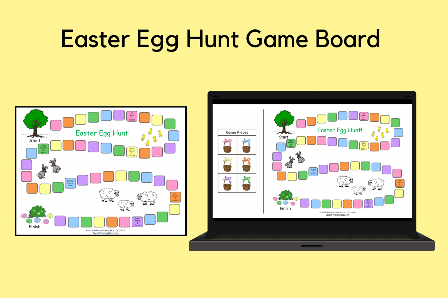 Easter Egg Hunt Game Board | Speech Therapy Ideas