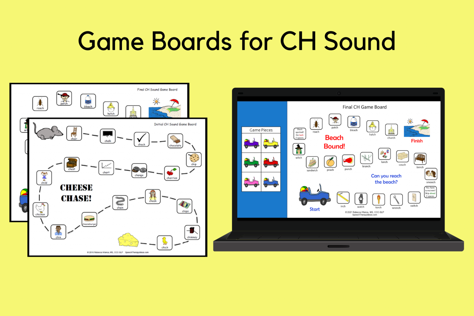 Game Boards for CH Sound | Speech Therapy Ideas