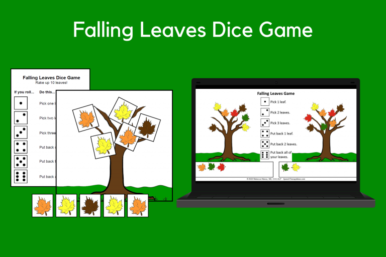 Falling Leaves Game | Speech Therapy Ideas