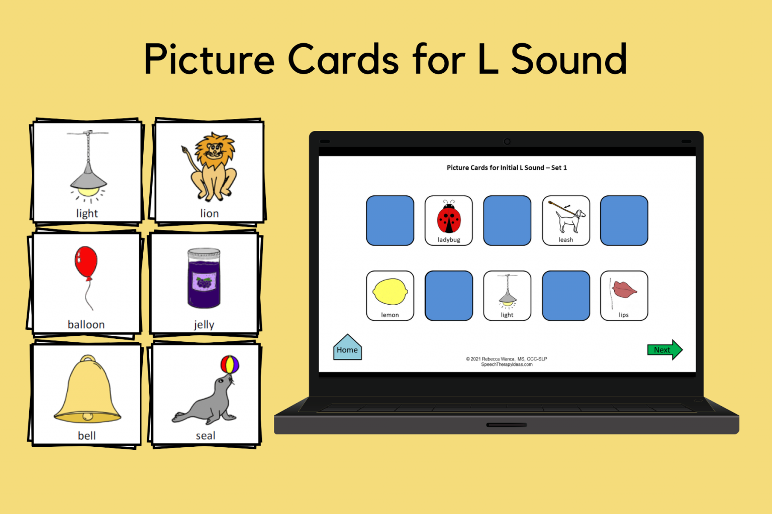 Picture Cards for L Sound | Speech Therapy Ideas