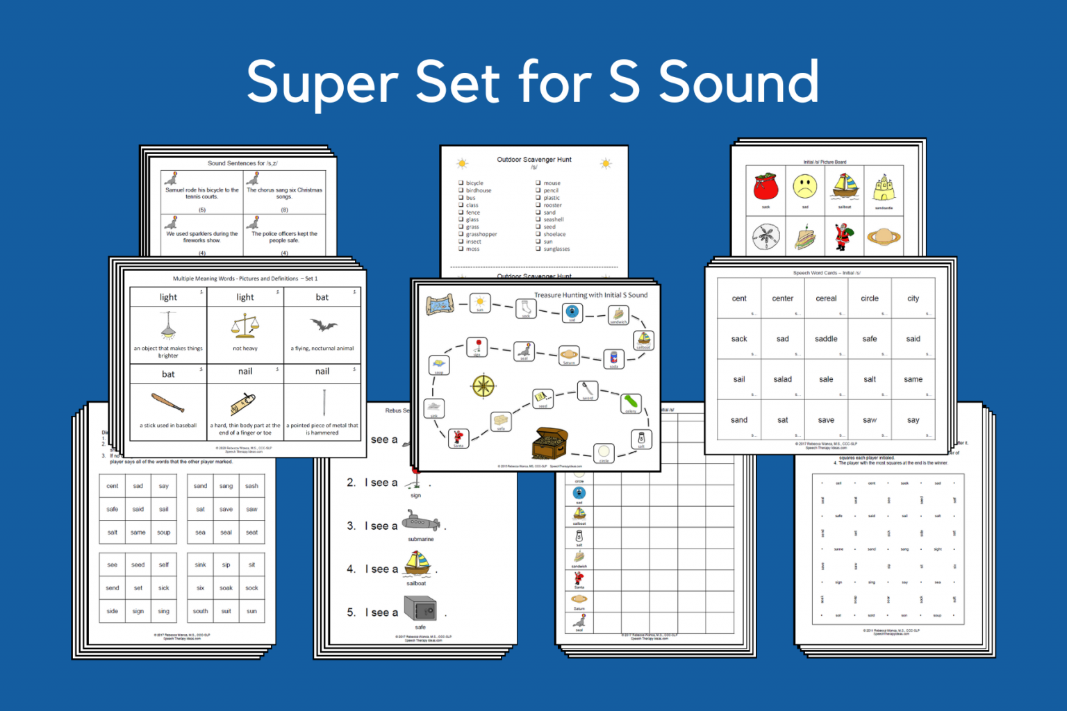 Super Set for S Sound | Speech Therapy Ideas