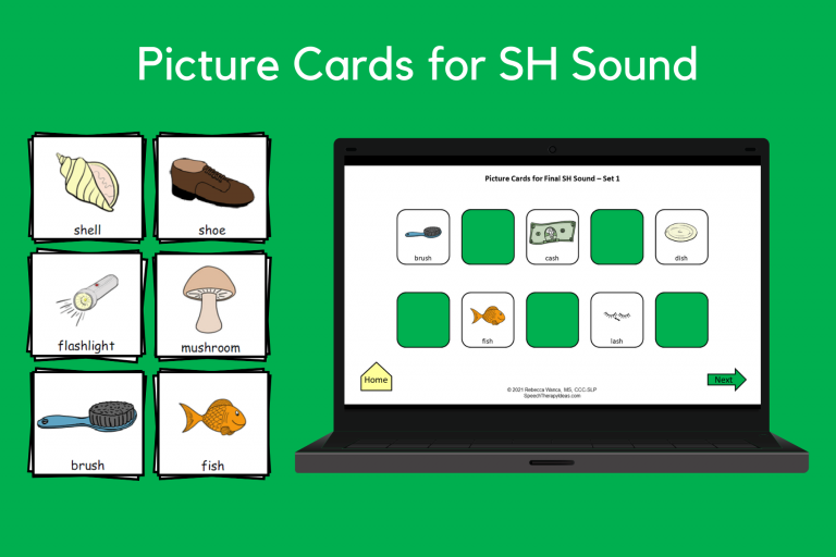 Picture Cards for SH Sound | Speech Therapy Ideas