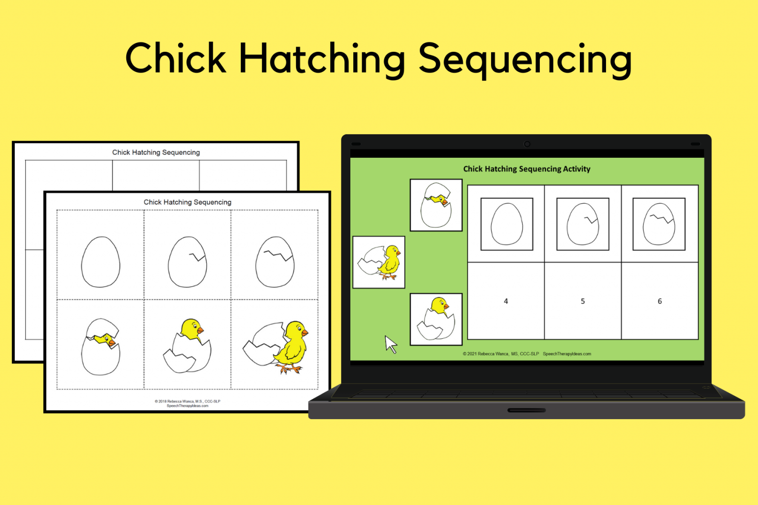 Chick Hatching Sequencing Activity | Speech Therapy Ideas