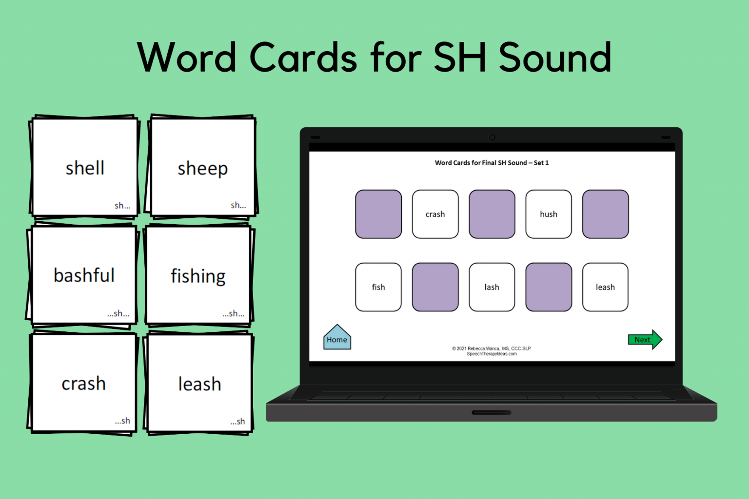 Word Cards for SH Sound | Speech Therapy Ideas