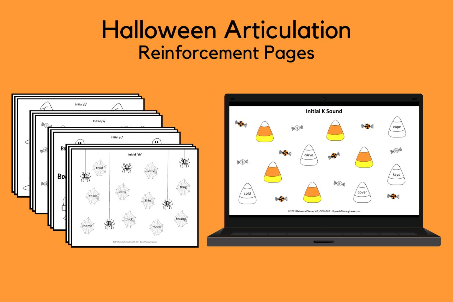Halloween Articulation Reinforcement Pages | Speech Therapy Ideas