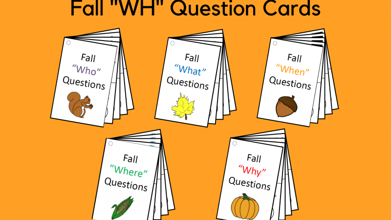 Thanksgiving Picture Cards | Speech Therapy Ideas