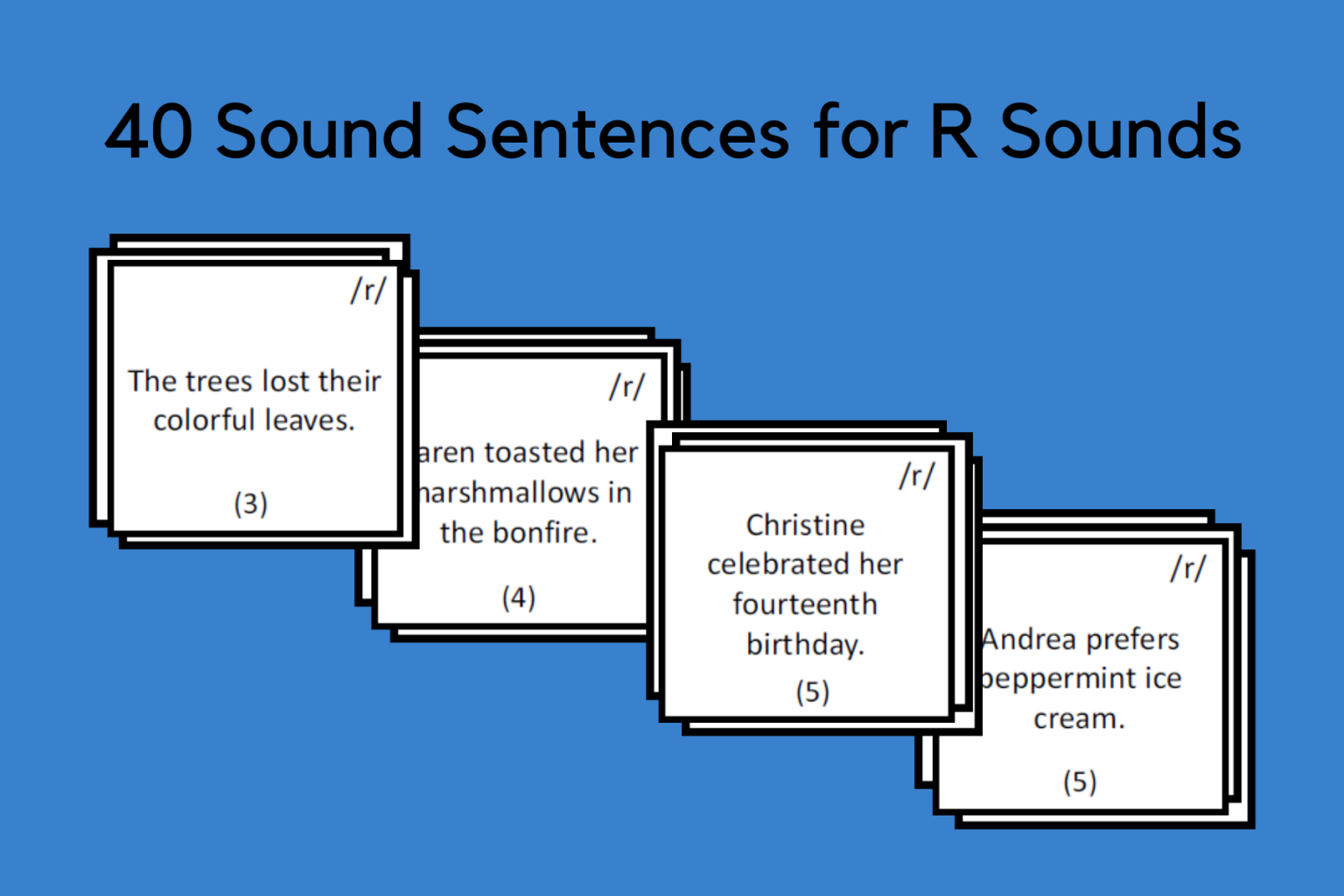 Sound Sentences for R Sounds | Speech Therapy Ideas