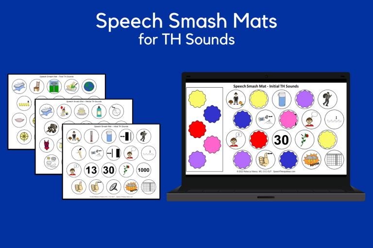 Speech Smash Mats for TH Sounds | Speech Therapy Ideas