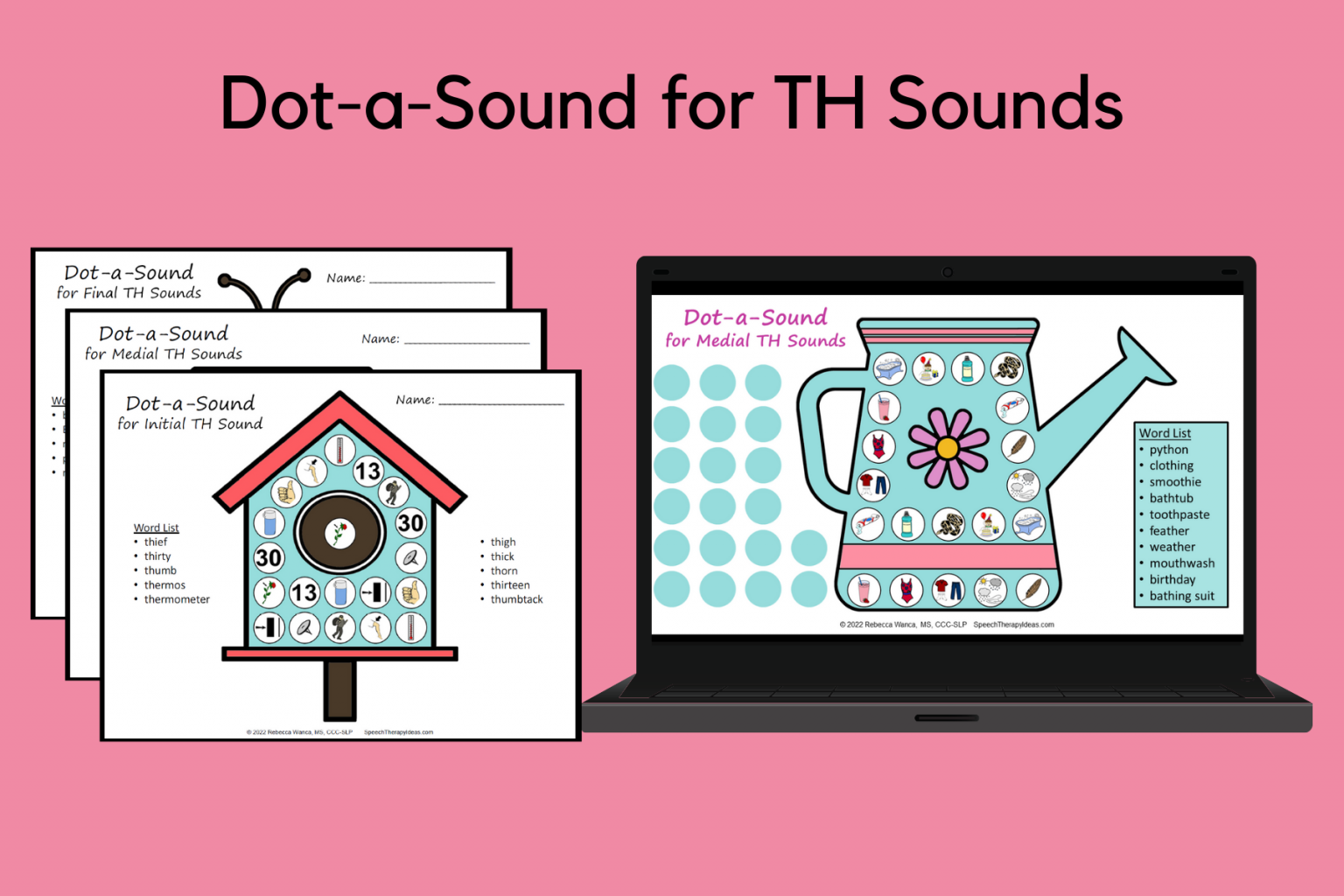 Dot-a-Sound for TH Sounds | Speech Therapy Ideas