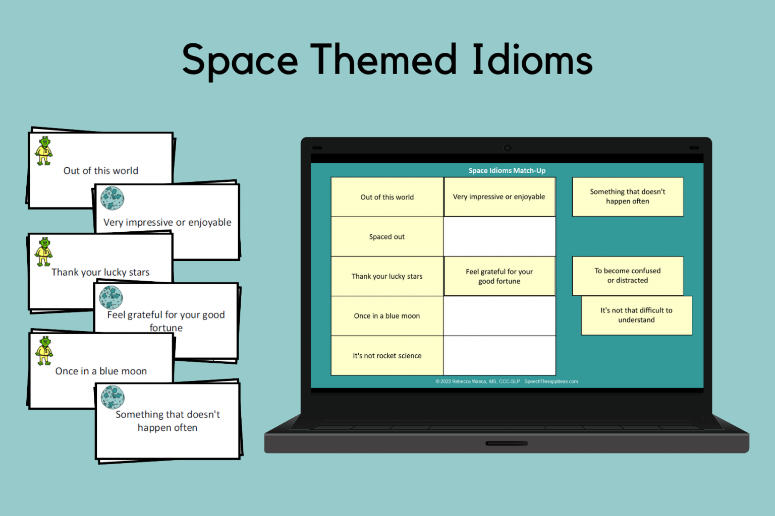 Space Themed Idioms | Speech Therapy Ideas