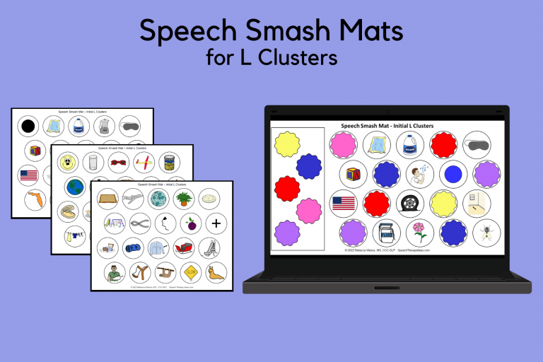 Speech Smash Mats for L Clusters | Speech Therapy Ideas