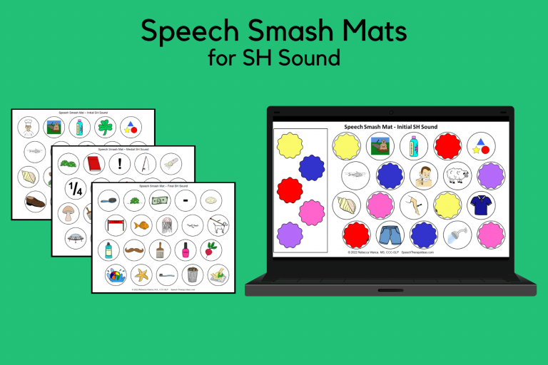 Speech Smash Mats for SH Sound | Speech Therapy Ideas