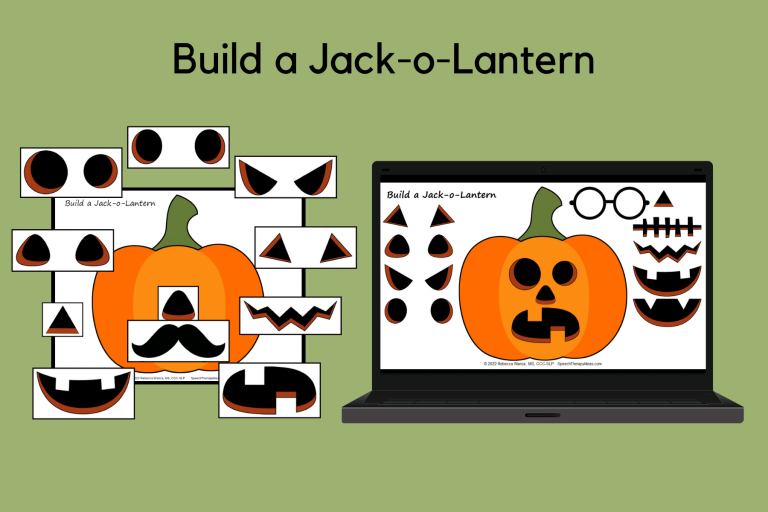 Build a Jack-o-Lantern | Speech Therapy Ideas