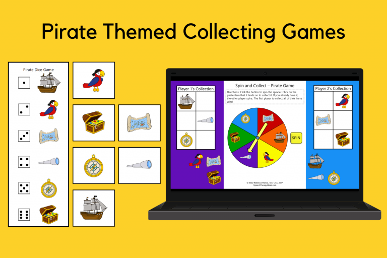 Pirate Themed Collecting Games | Speech Therapy Ideas