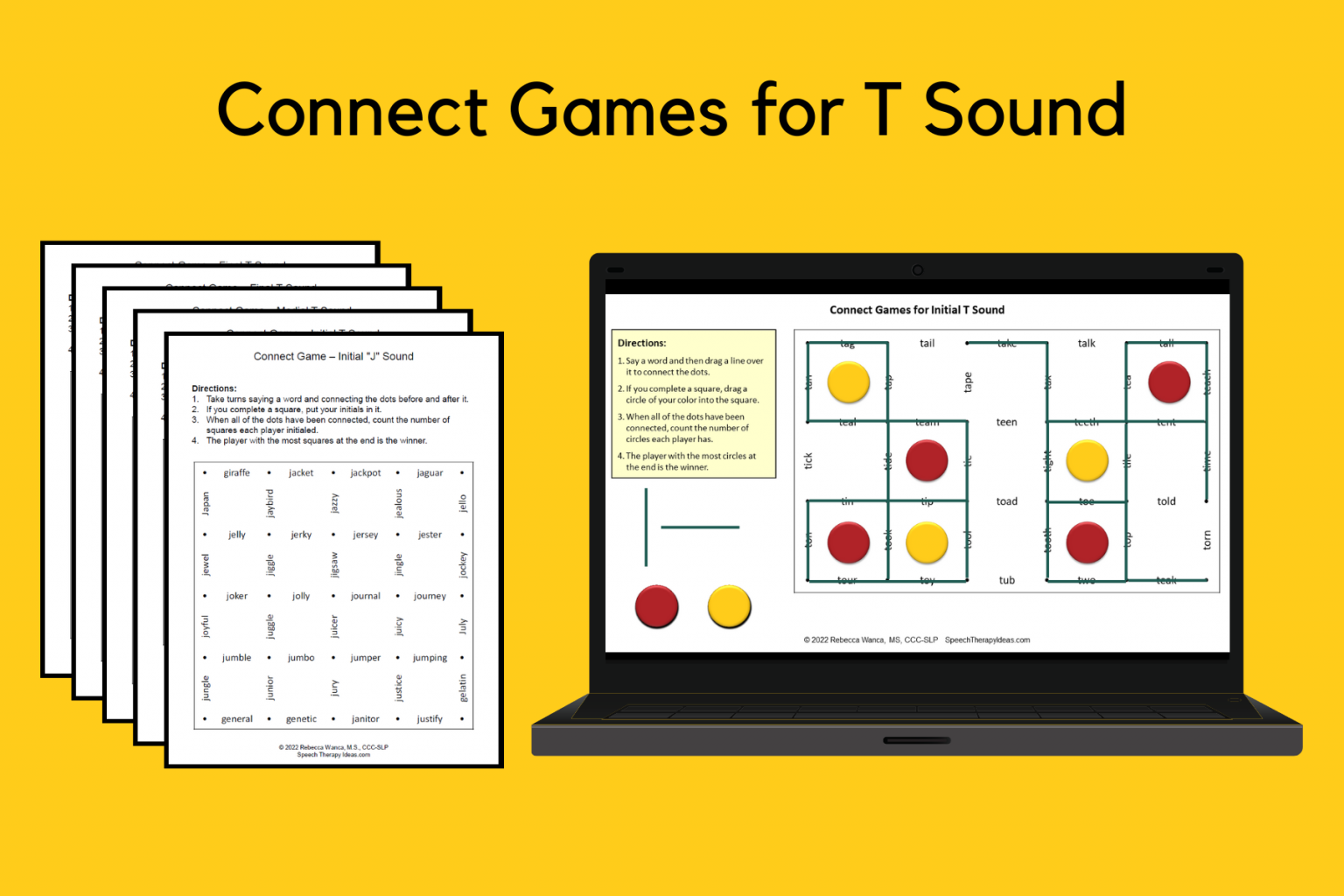 Connect Games for T Sound | Speech Therapy Ideas