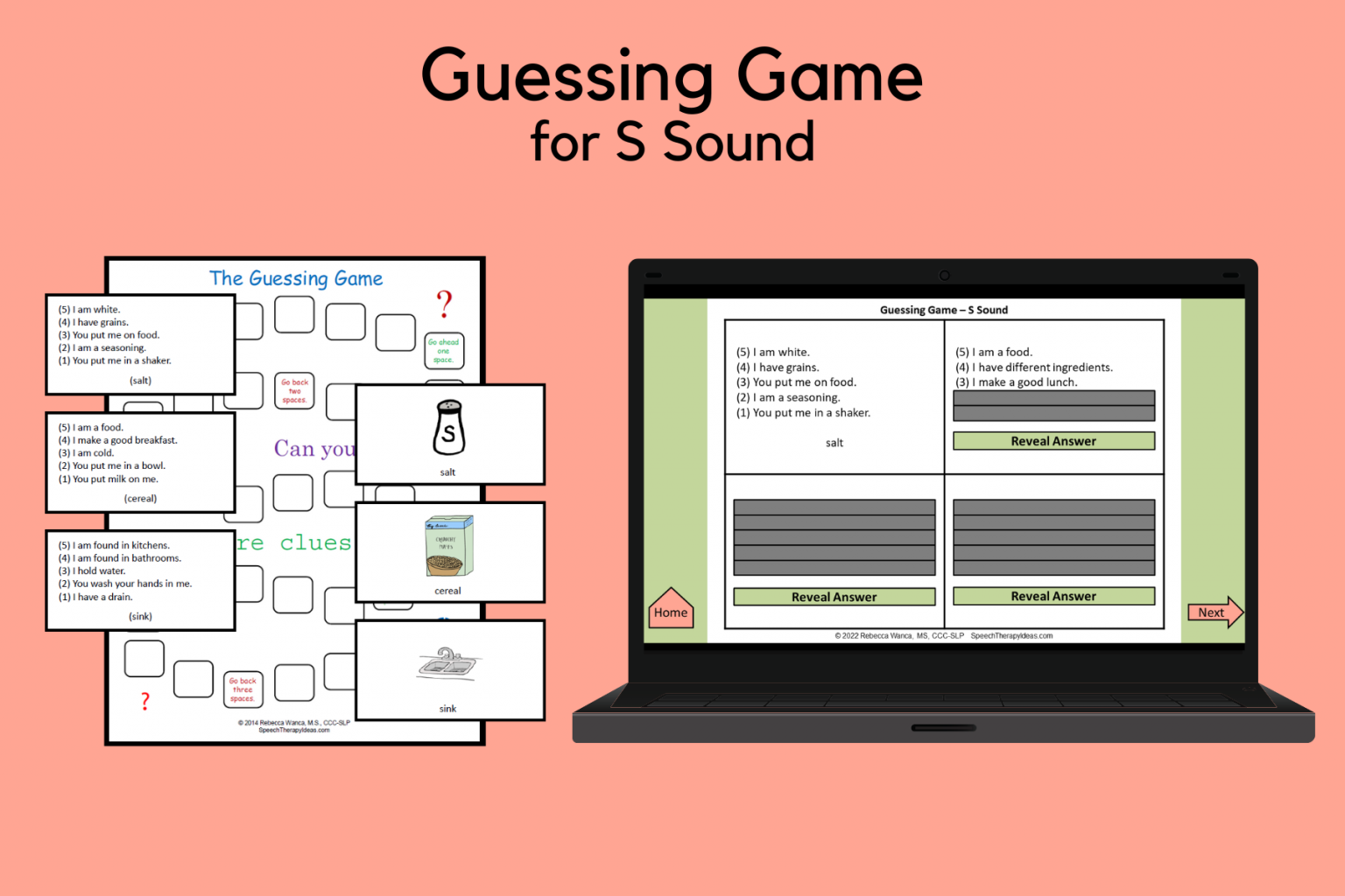 Guessing Game – S Sound | Speech Therapy Ideas