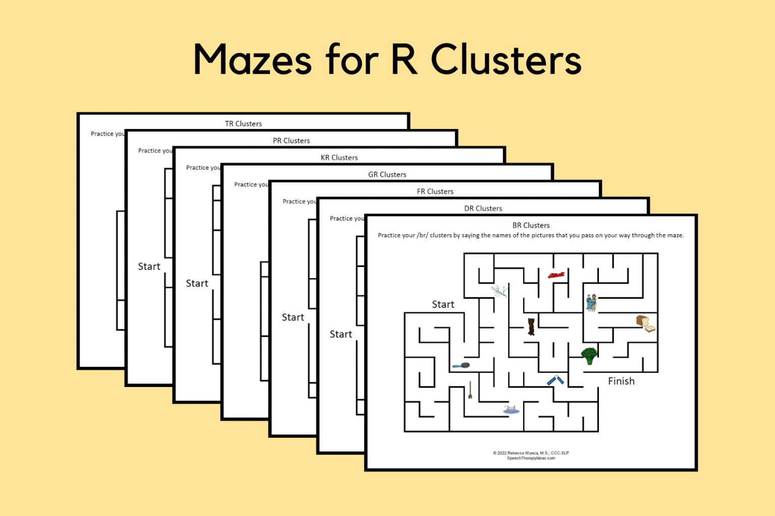 Mazes for R Clusters | Speech Therapy Ideas