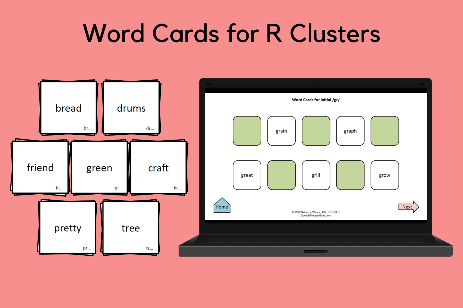 Word Cards for R Clusters | Speech Therapy Ideas