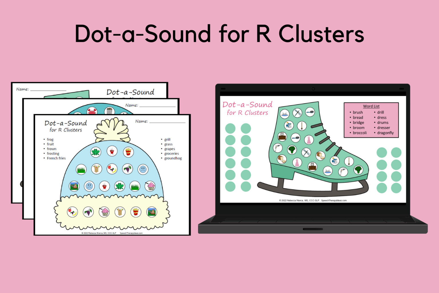 Dot-a-Sound for R Clusters | Speech Therapy Ideas
