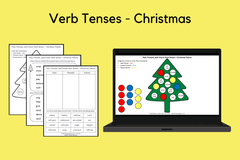 Verb Tenses – Christmas | Speech Therapy Ideas