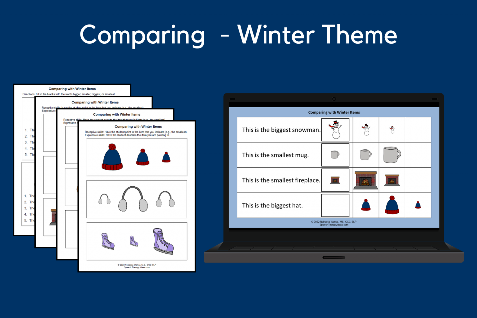 Comparing with Winter Items | Speech Therapy Ideas