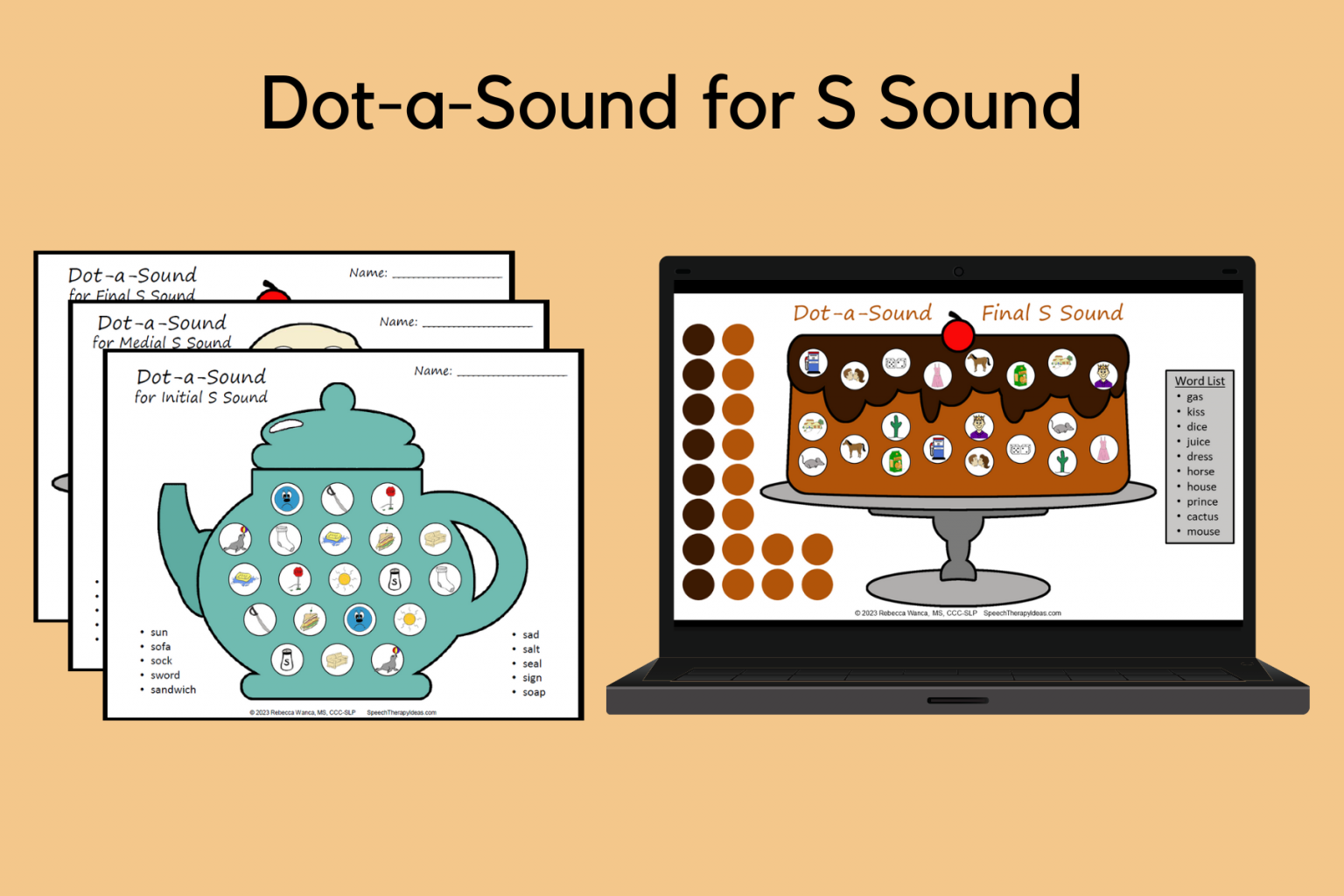 Dot-a-Sound for S Sound | Speech Therapy Ideas