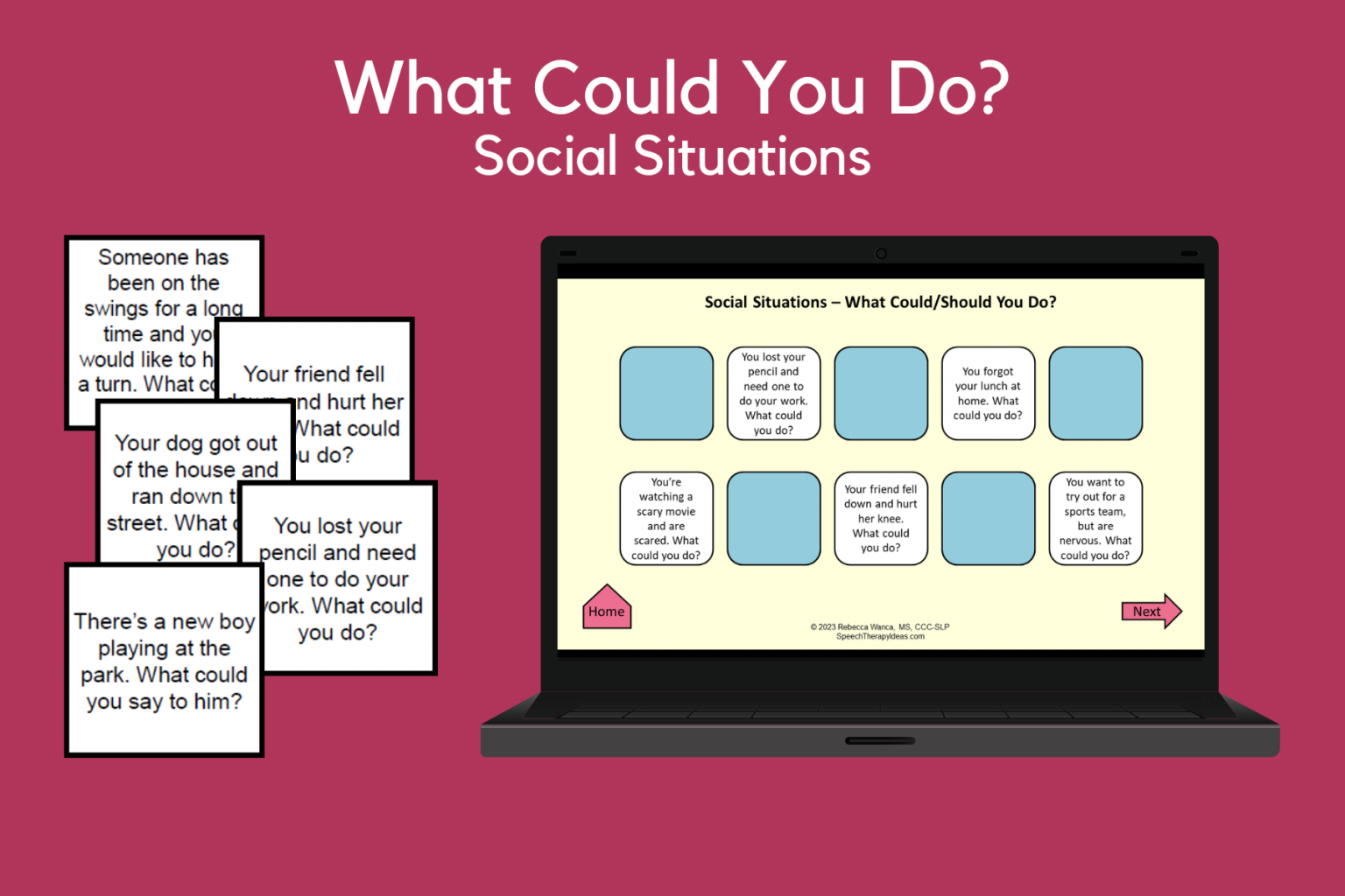 What Could You Do? – Social Situations | Speech Therapy Ideas