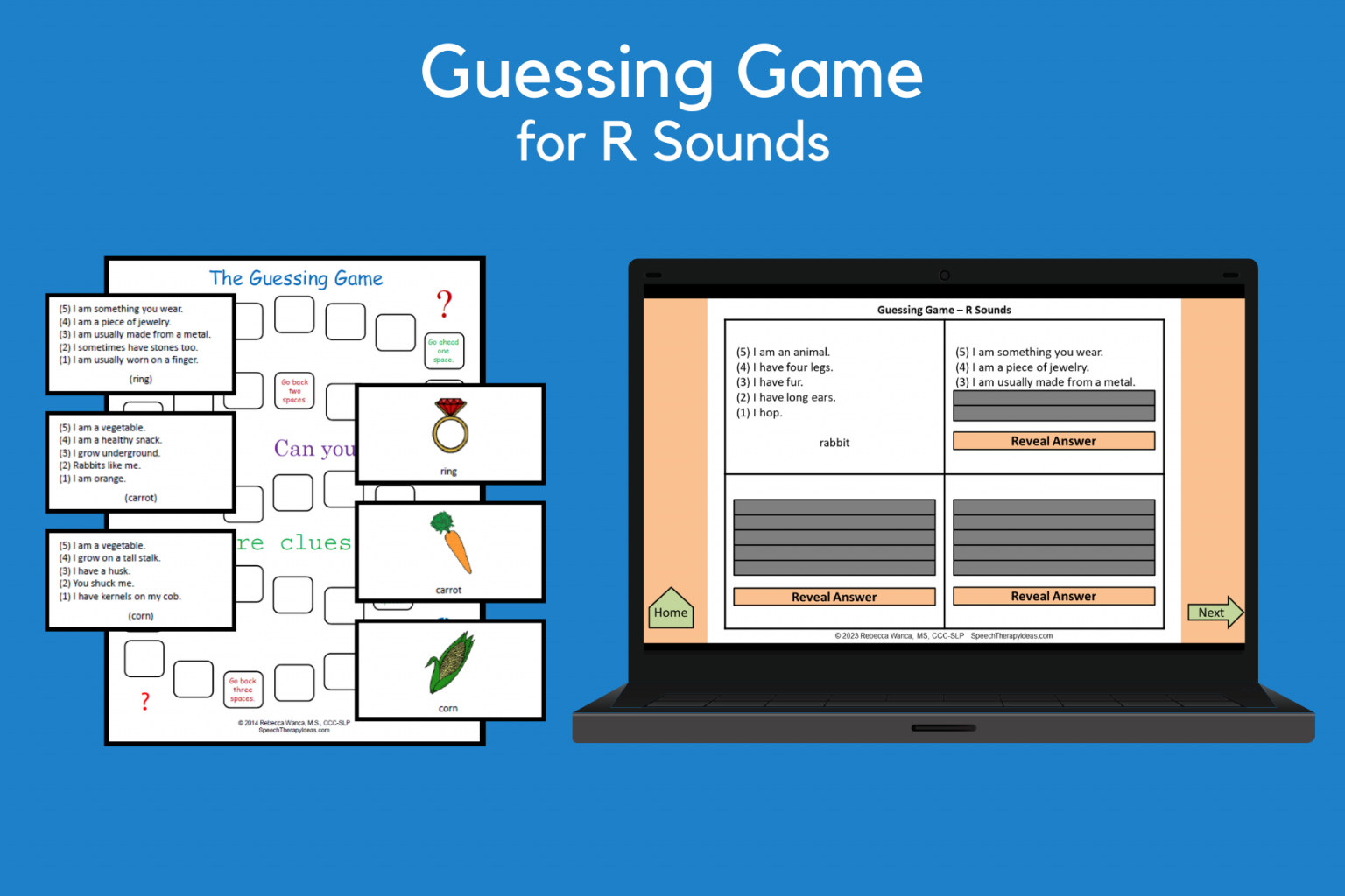 Guessing Game – R Sounds | Speech Therapy Ideas