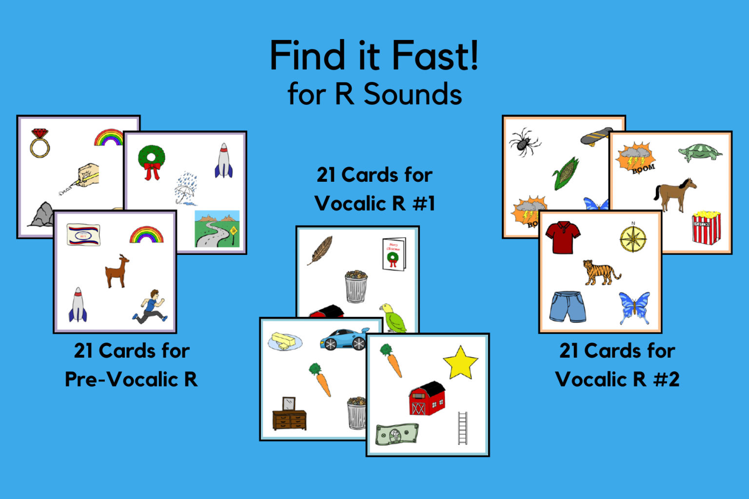 Find It Fast Game for R Sounds | Speech Therapy Ideas