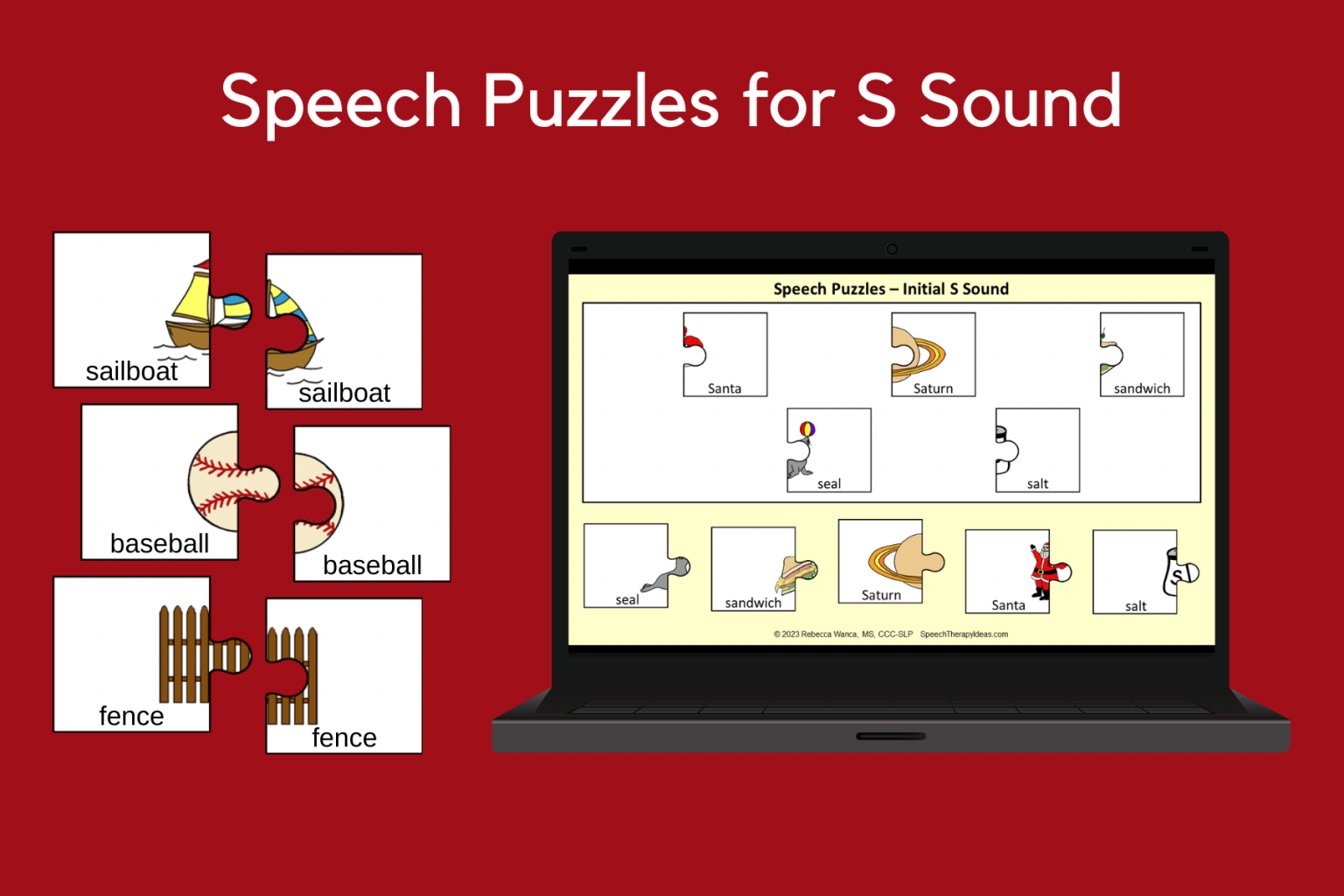 Speech Puzzles for S Sound | Speech Therapy Ideas