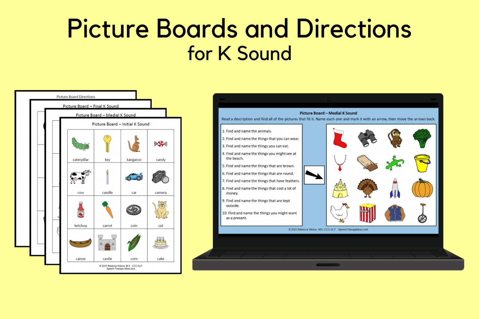 Speech Therapy Activities For K Sound at Adriana Fishburn blog