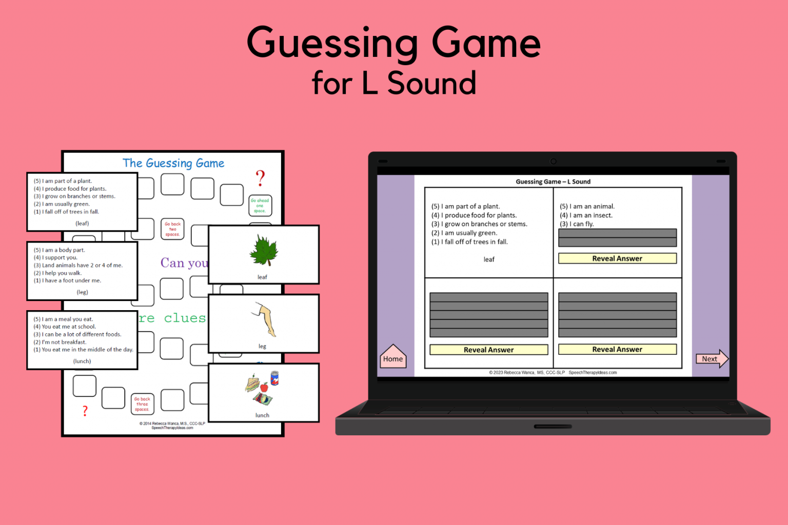Guessing Game – L Sound | Speech Therapy Ideas