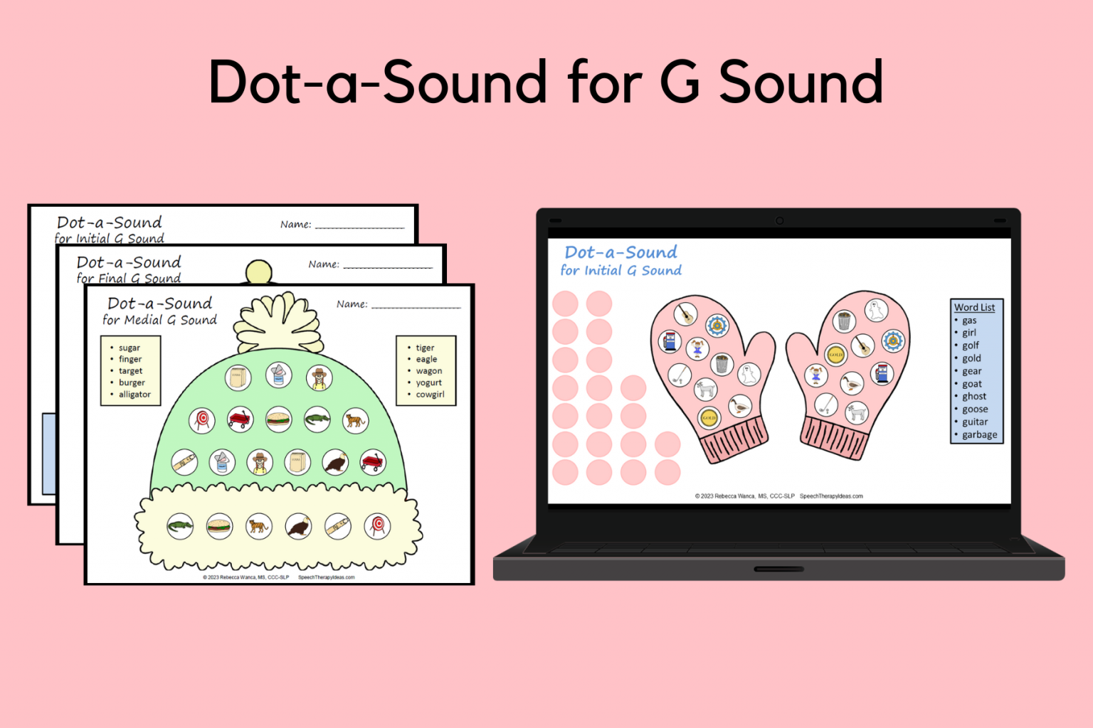 Dot-a-Sound for G Sound | Speech Therapy Ideas