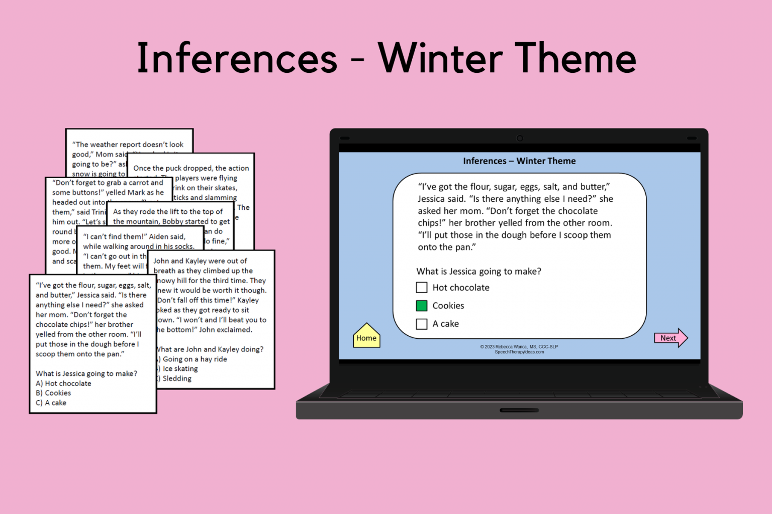 Inferences – Winter Theme | Speech Therapy Ideas