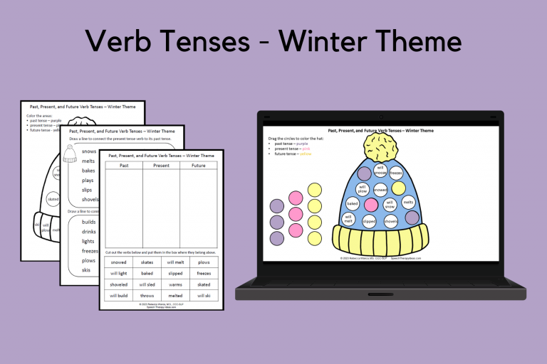 Verb Tenses – Winter Theme | Speech Therapy Ideas