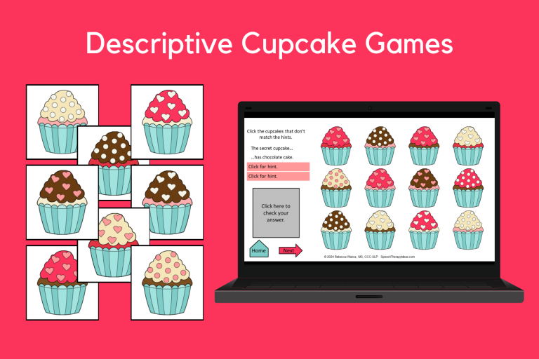 Descriptive Cupcakes | Speech Therapy Ideas
