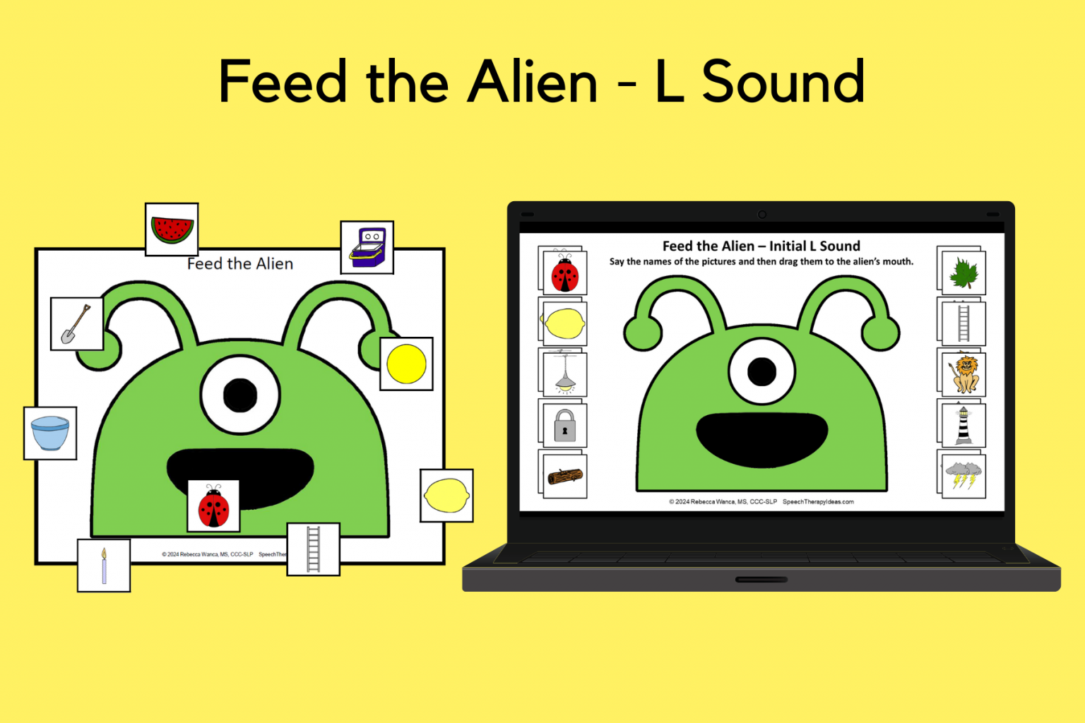 Feed the Alien – L Sound | Speech Therapy Ideas