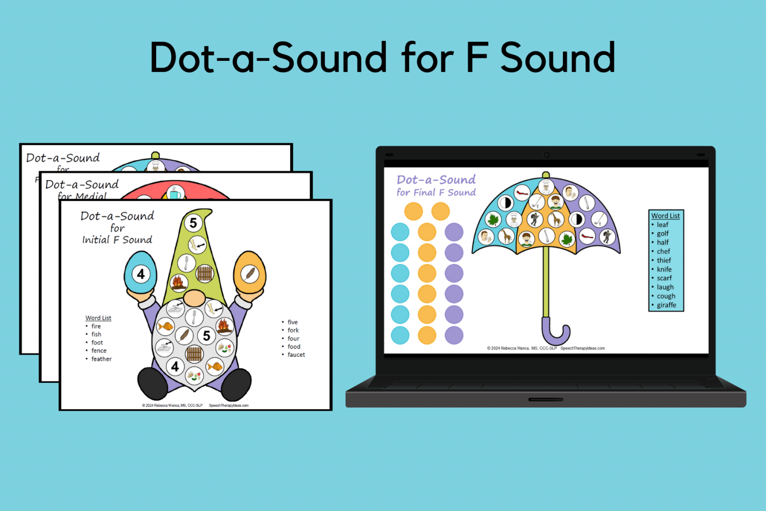 Dot-a-Sound for F Sound | Speech Therapy Ideas