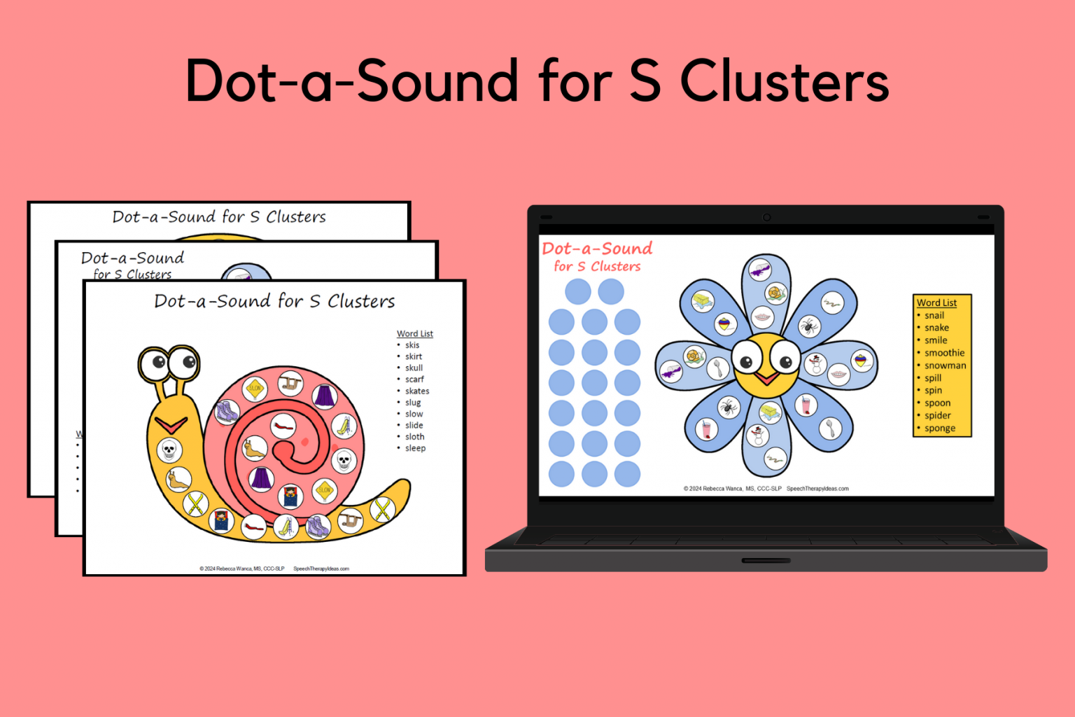 Dot-a-Sound for S Clusters | Speech Therapy Ideas